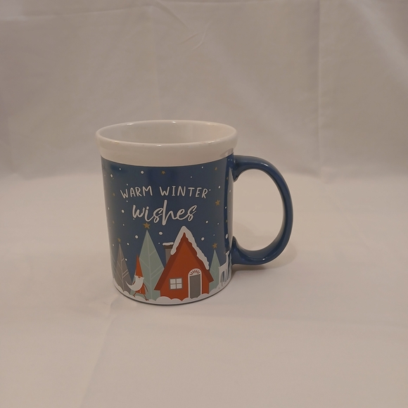 Design pac | Dining | Winter Wishes Blue Christmas Mug | Poshmark